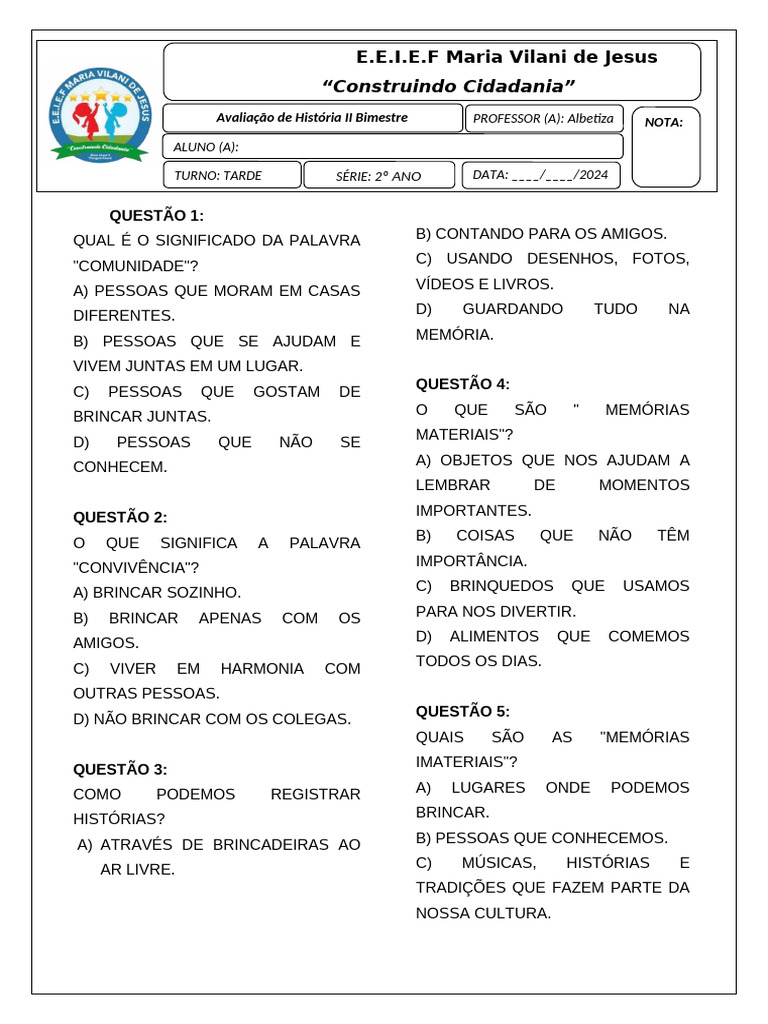 Historia 2 Ano Pdf