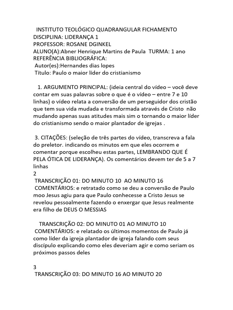 Fichamento | PDF
