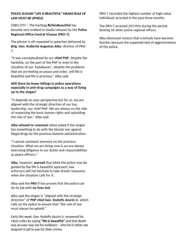 PNP Slogan SC Ruling On Joint Exploration Data | PDF