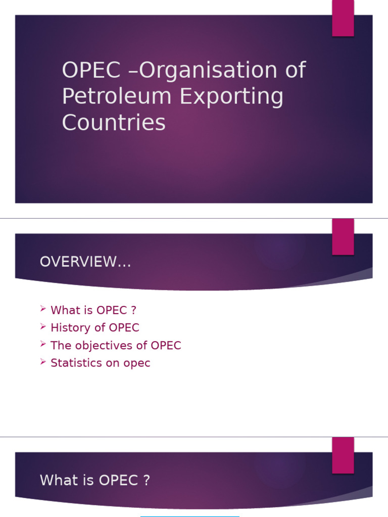 OPEC - Organisation of Petroleum Exporting Countries-5 | PDF