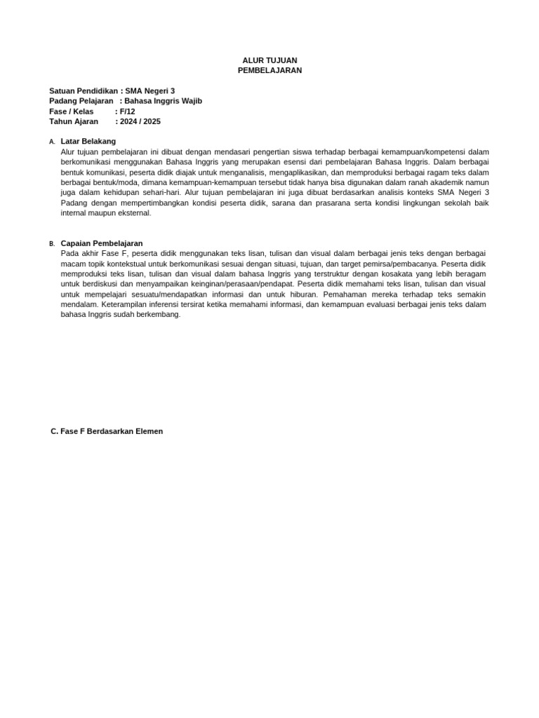 Atp Bing Xii Fase F 2024-2025 | PDF