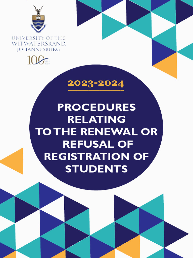 Wits Student Re-Registration Guide | PDF | Academic Degree | University And College Admission