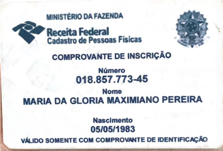 CPF Maria Da Gloria | PDF