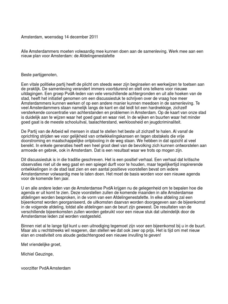 Aanbiedingsbrief | PDF