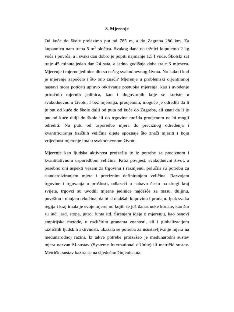 Mjerenje | PDF