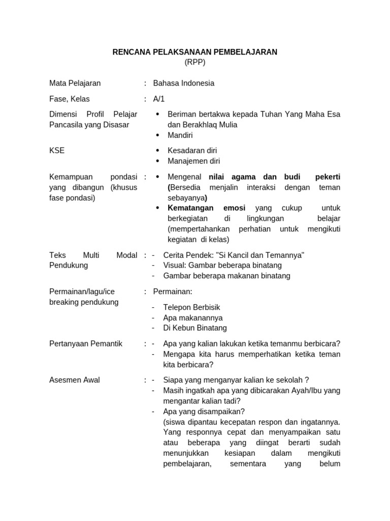 Revisi RPP Baru | PDF