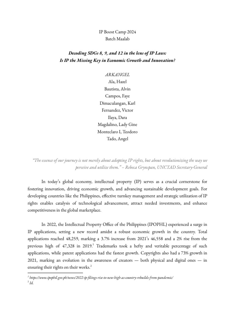 GROUP 3 Arkanghel Group Paper | PDF | Intellectual Property ...