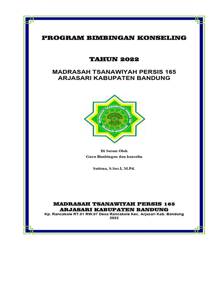 54 (34) Dokumen Program Layanan BK Dalam Bidang Pengembangan Pribadi, Sosial, Akademik, Dan ...
