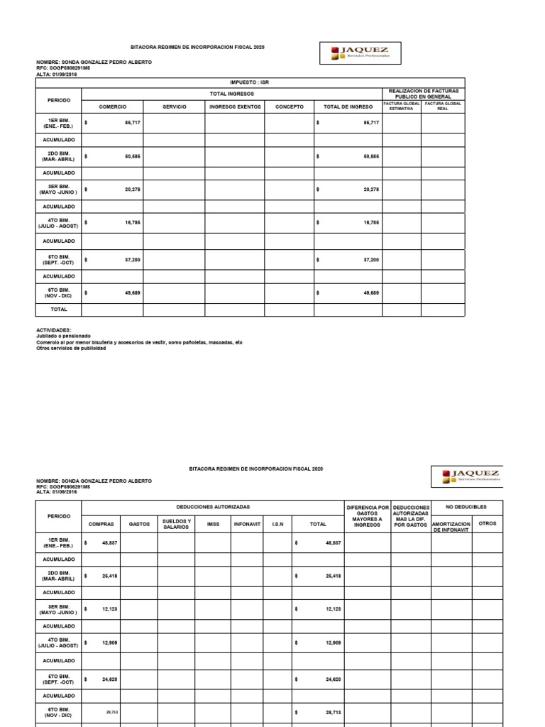 Bitacora Rif 1 | PDF