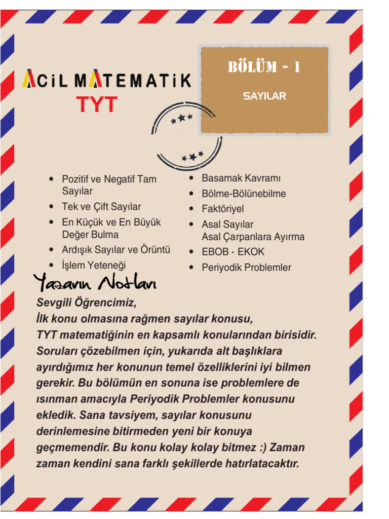 Acil TYT Matematik SB | PDF