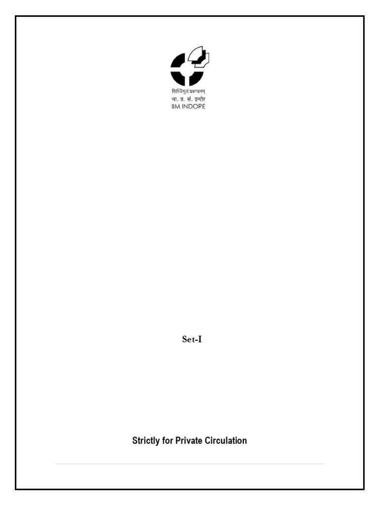 SMOD 2024 Excercises-SetA | PDF