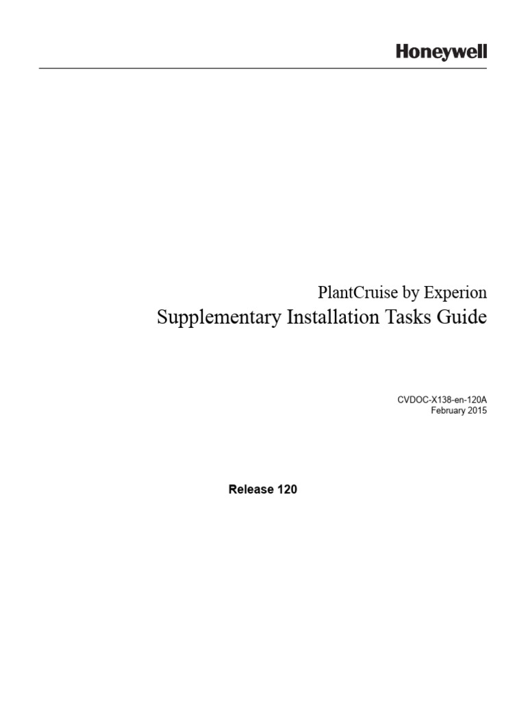Supplementary Installation Tasks Guide CVDOC-X138-En-120 | PDF