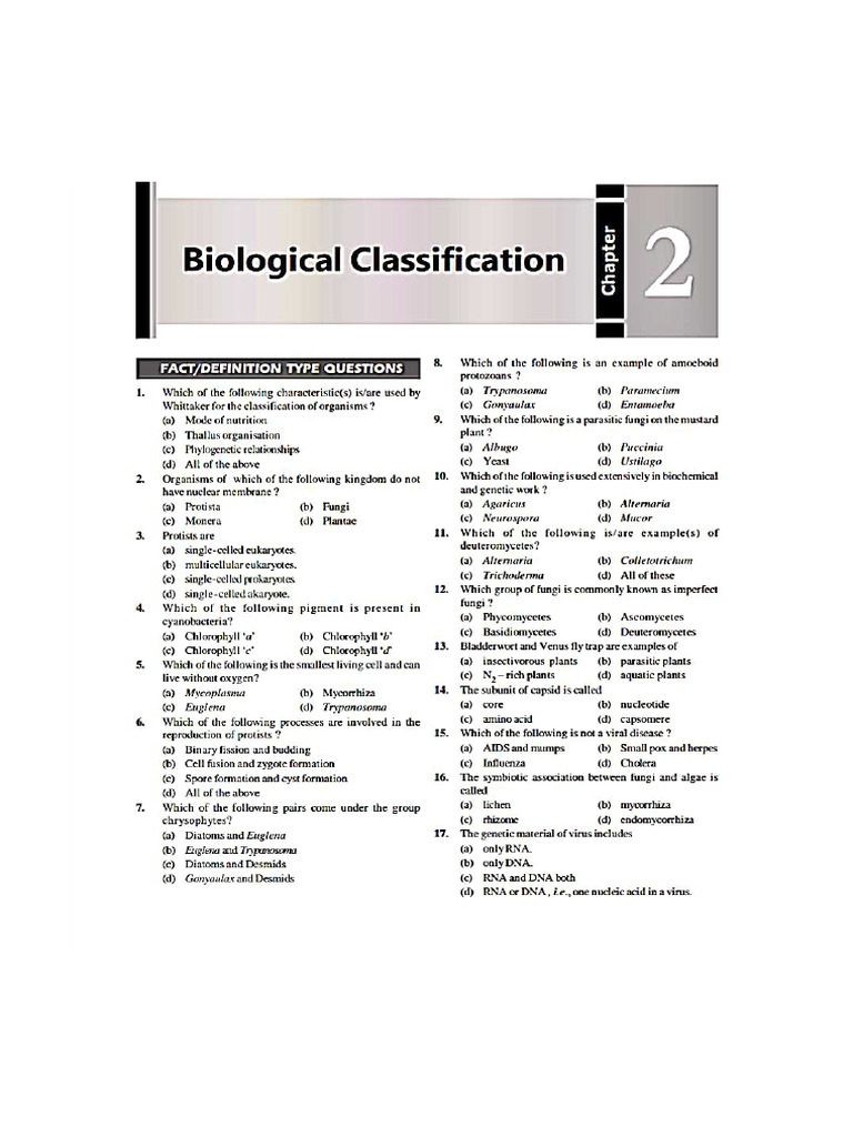 Biological Classification | PDF