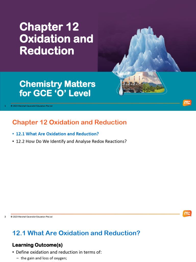 C12 Redox | PDF