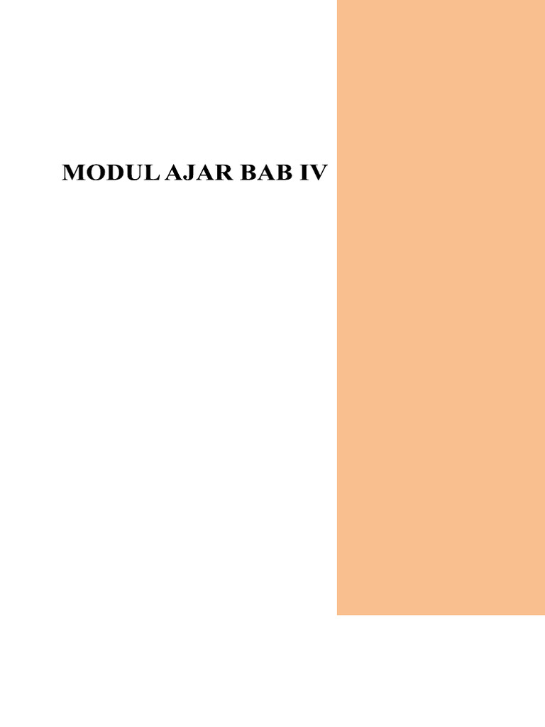 Modul Ajar Bab IV Pp2 | PDF