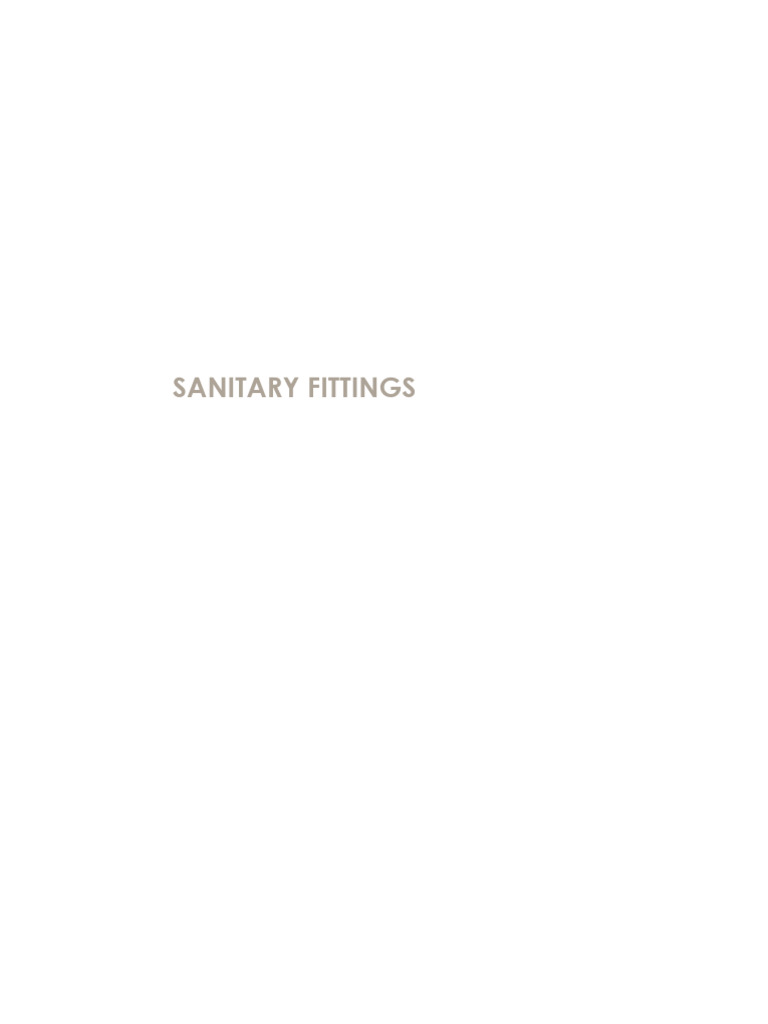 Sanitary Specifications | PDF
