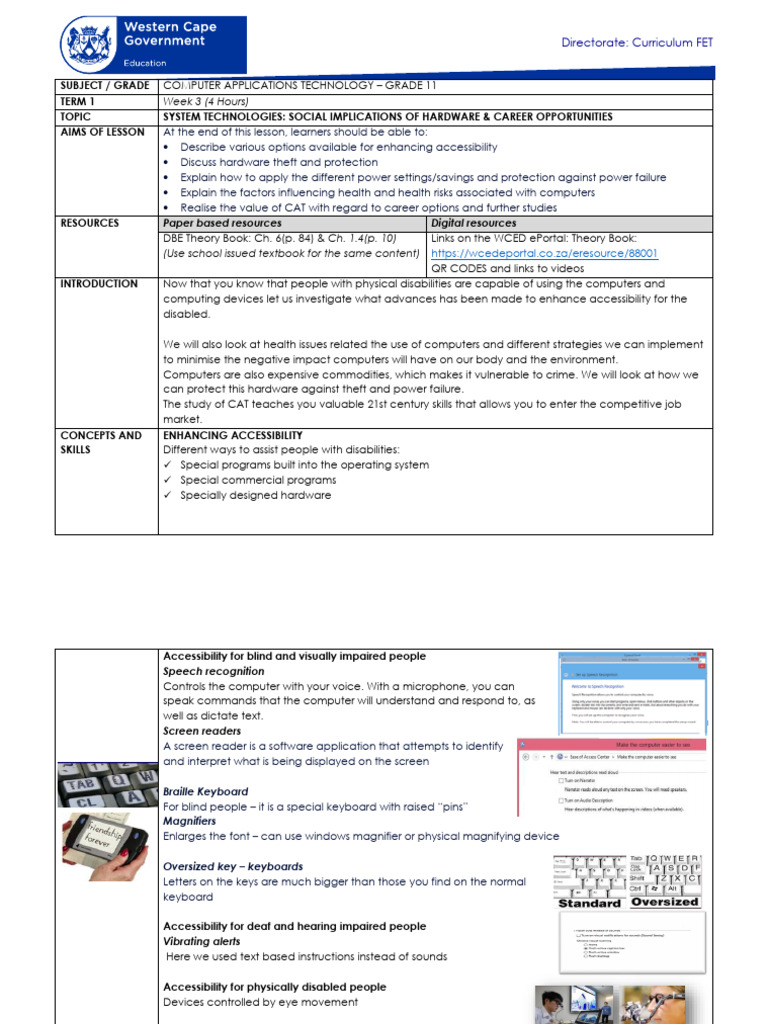 CAT - Grade 11 - T1 - W3 | PDF