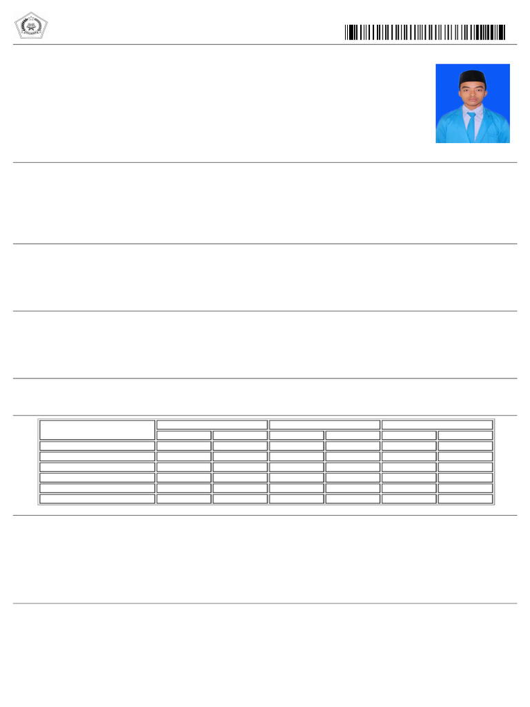 Formulir Peserta - AHMAD ADI MUHTAROM | PDF Formulir Peserta - AHMAD ADI MUHTAROM | PDF