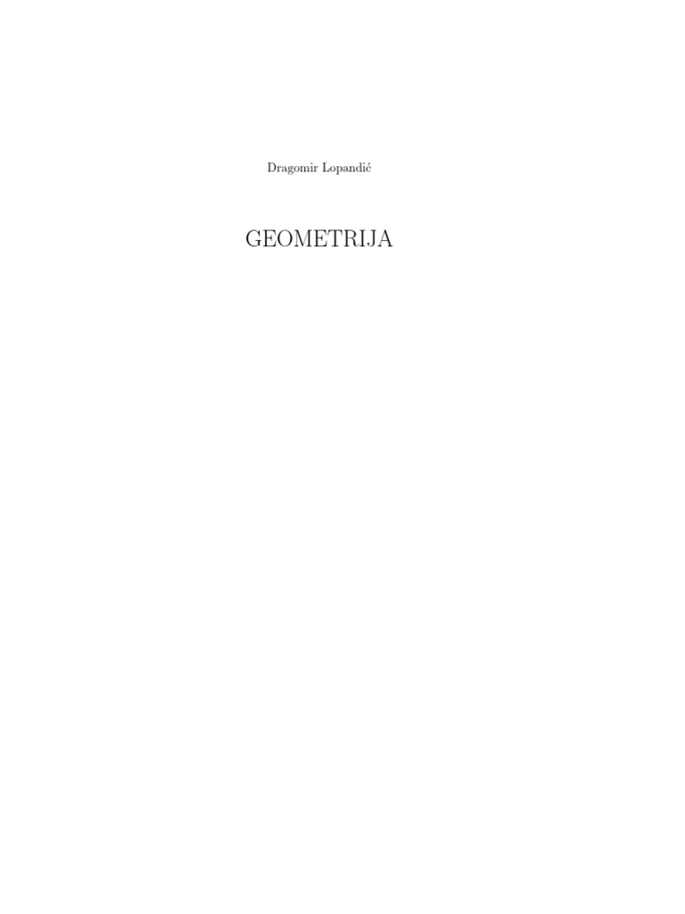 Lopandic Geometrija | PDF