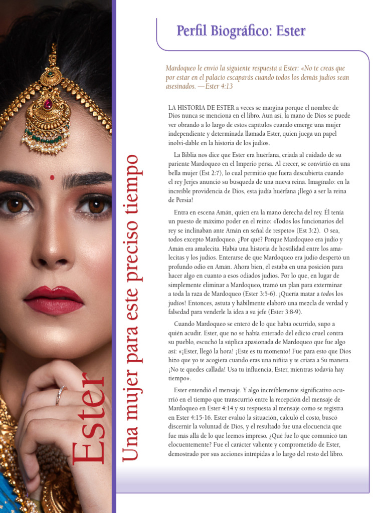 Perfil Biografico Ester | PDF