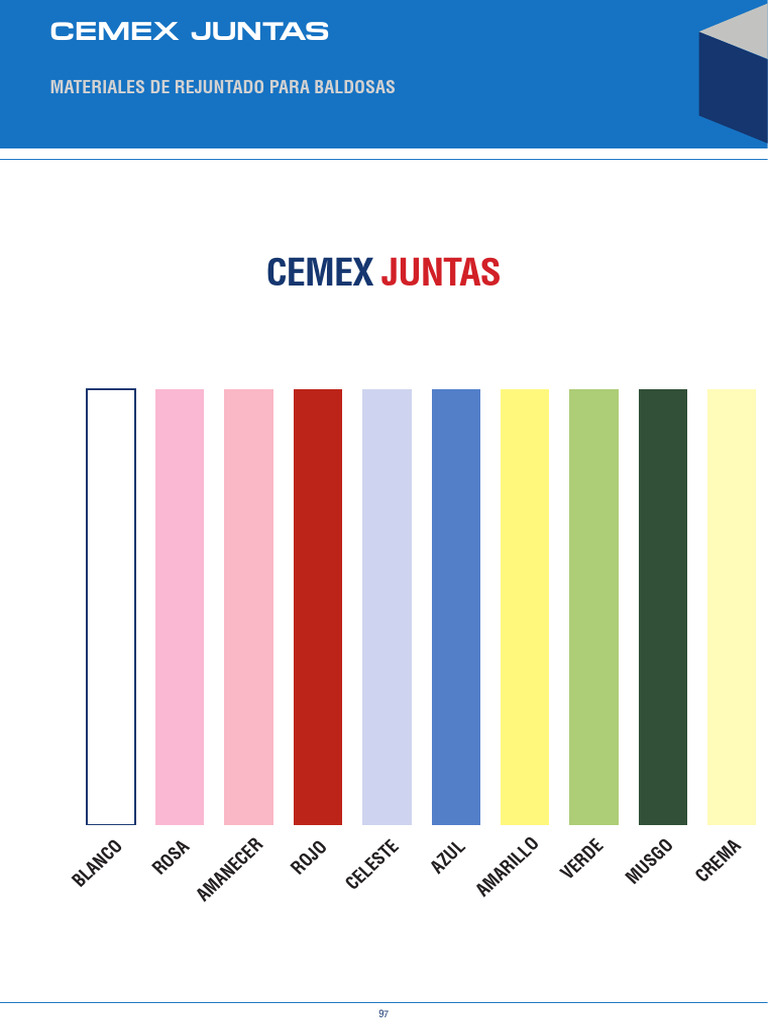 Cemex Juntas - Carta de Colores (Esp) - V.6.2. 2018 | PDF