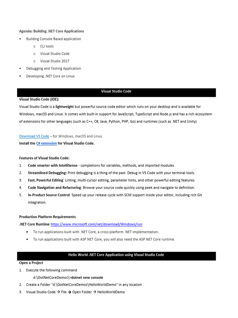 Chapter-2-Developing NET Core Console Applications | PDF