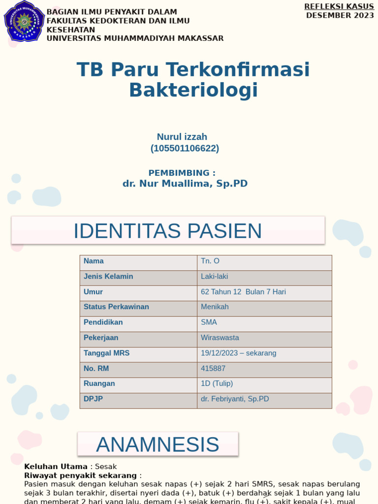 Refleksi Kasus - TB Paru | PDF