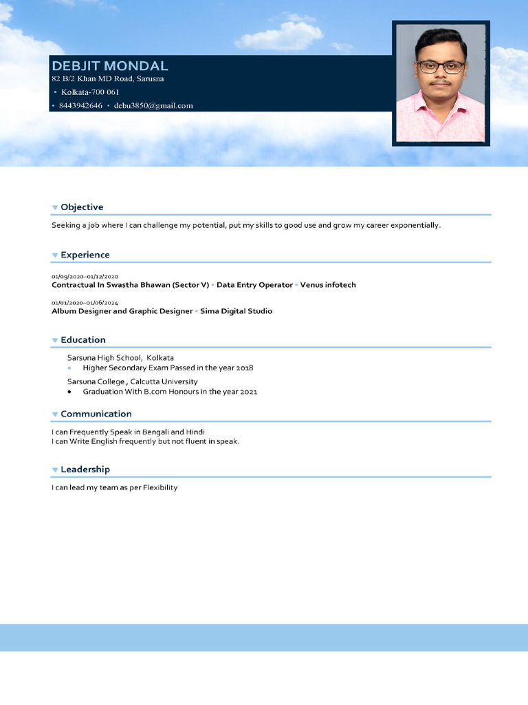 Debjit Mondal Resume | PDF