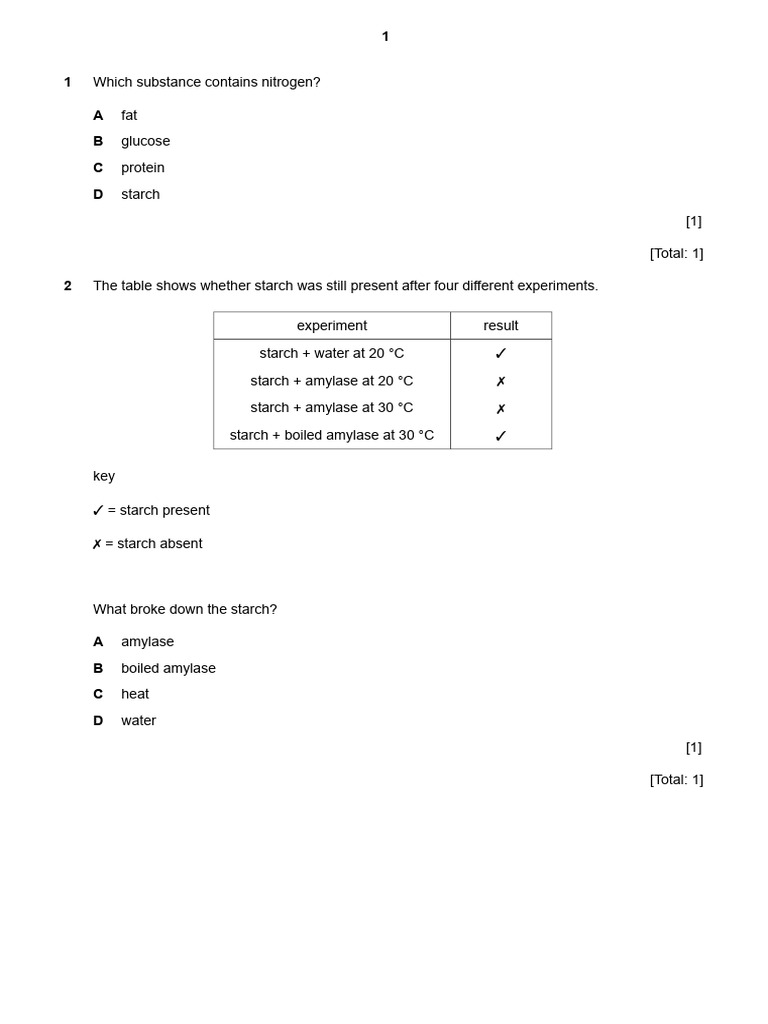 Form 4 End of Chapter Test | PDF