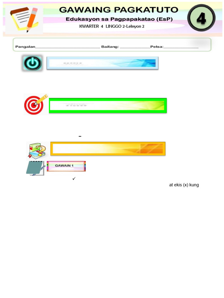 Esp4 - Q4 - Las 2 - L1 - Final | PDF