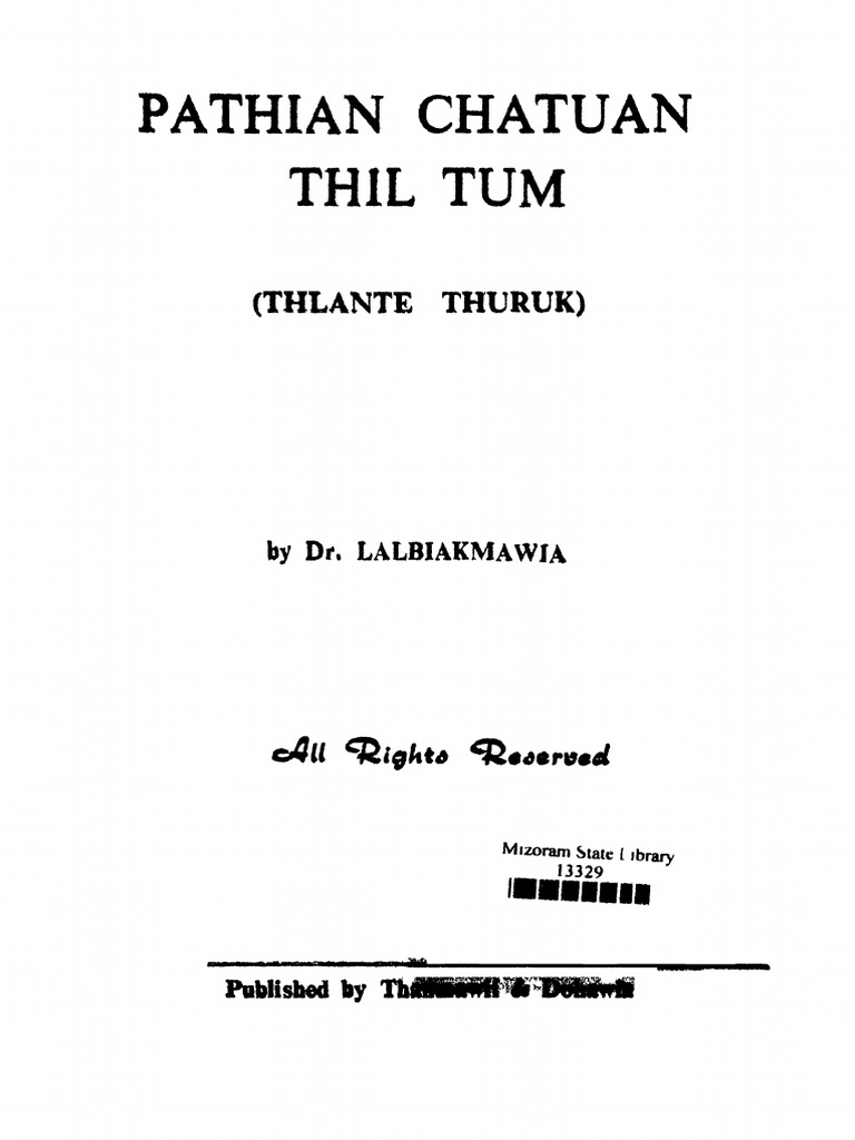 Pathian Chatuan Thil Tum | PDF