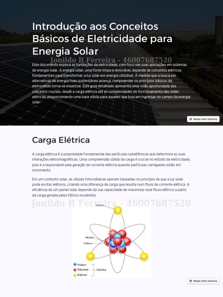 Conceitos Basicos de Eletricidade | PDF