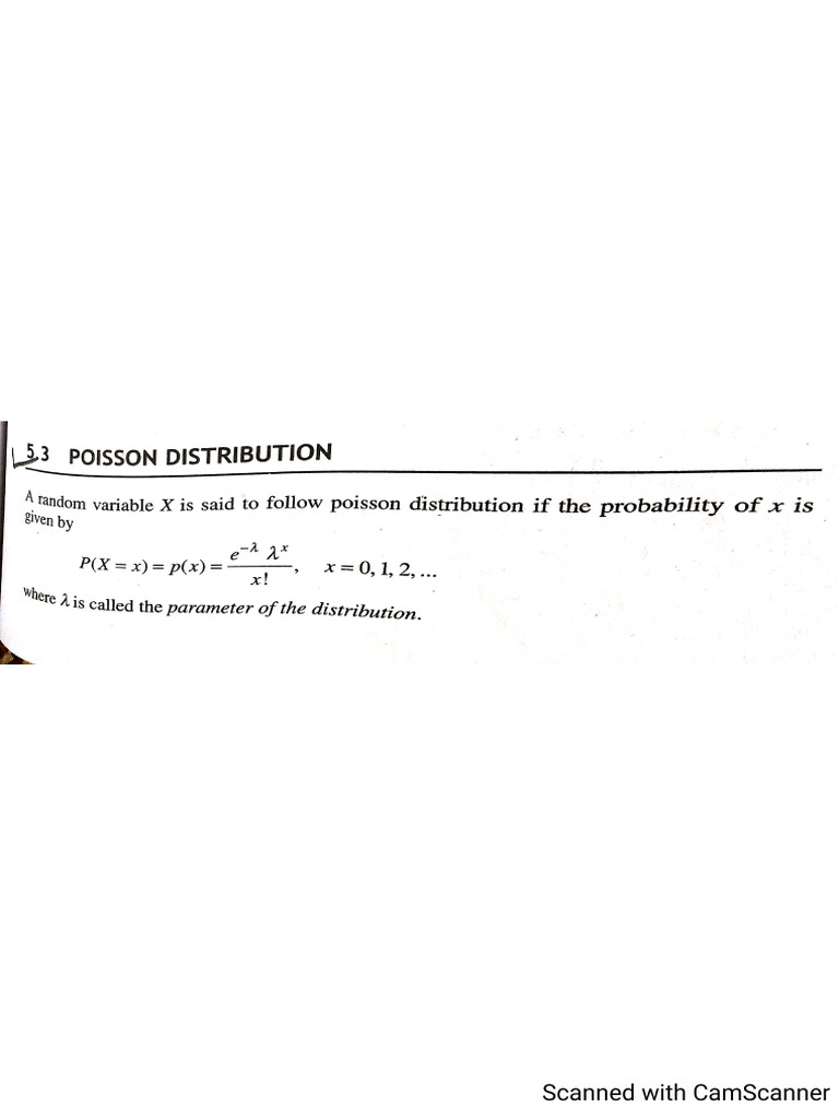 Poison Distribution | PDF