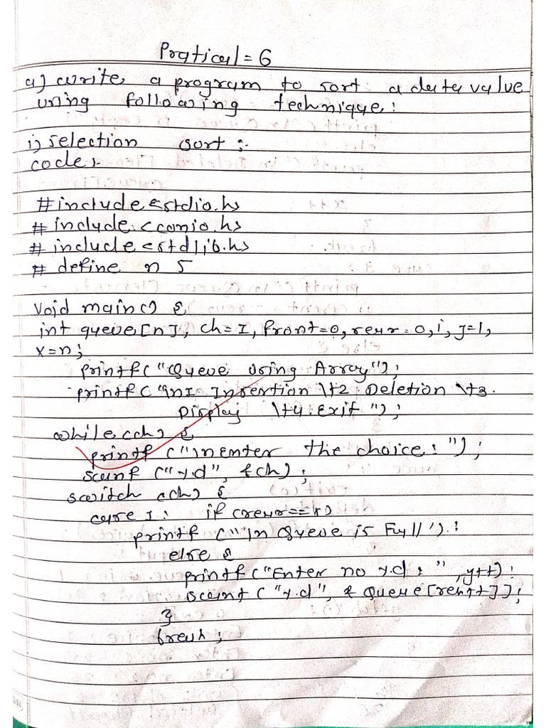 DSA Practical 6 | PDF