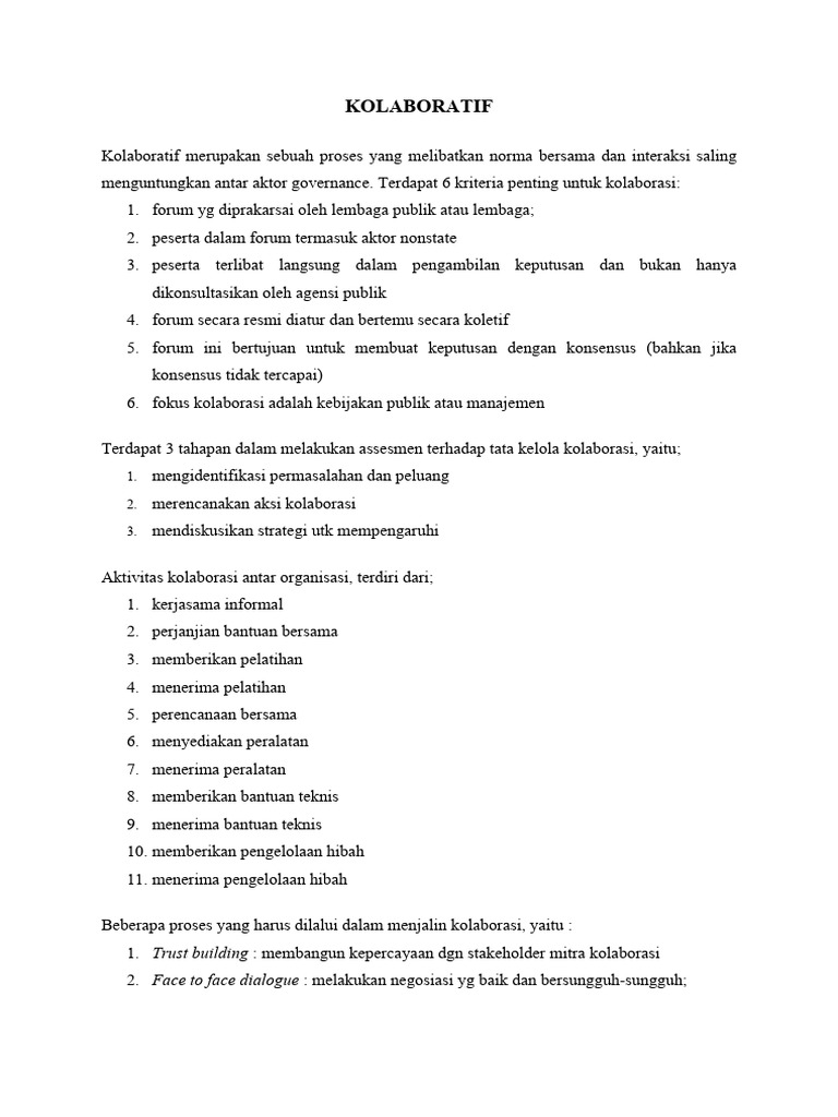 KOLABORATIF | PDF