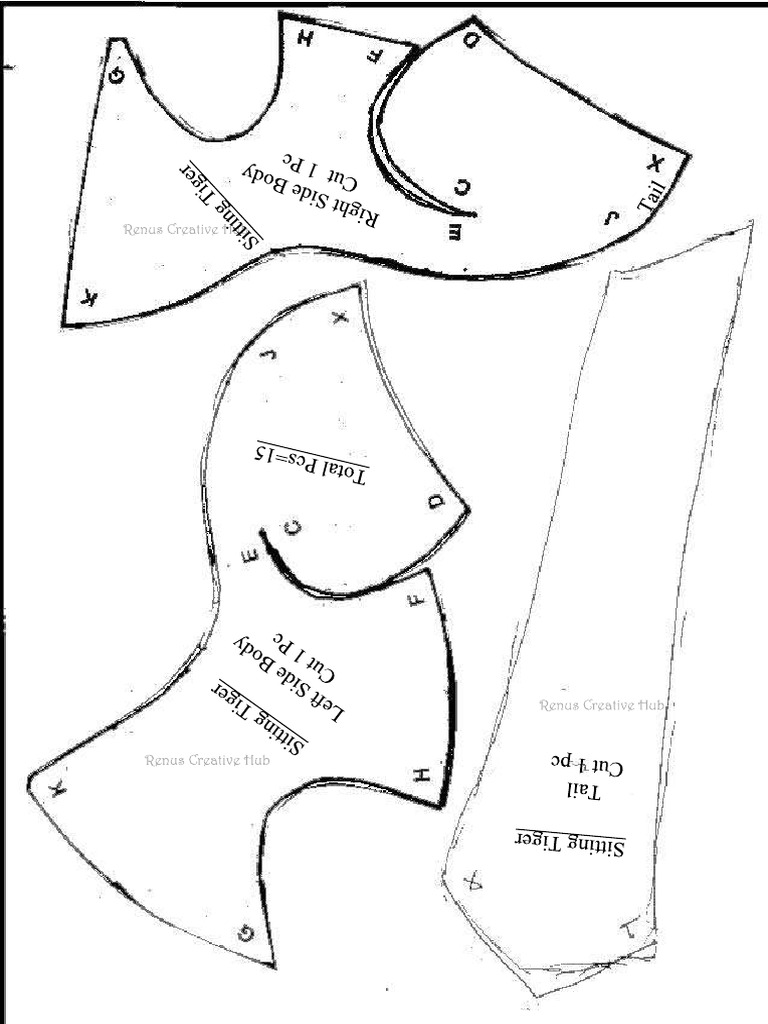 Sitting Tiger Cutting | PDF