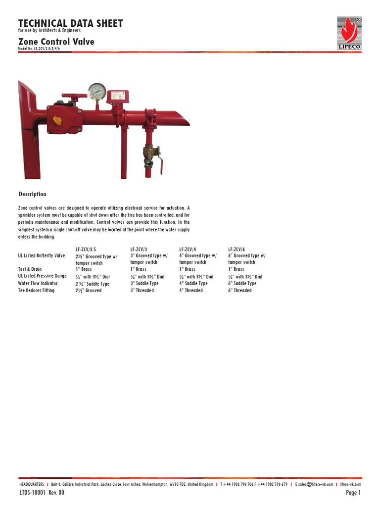 Zone Control Valve | PDF