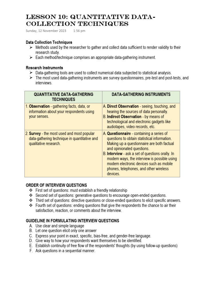 Levels of Measurement | PDF