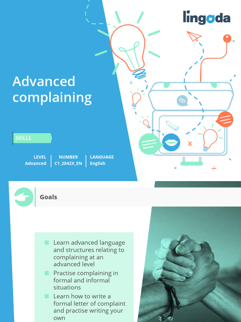 Advanced Complaining: Skills | PDF