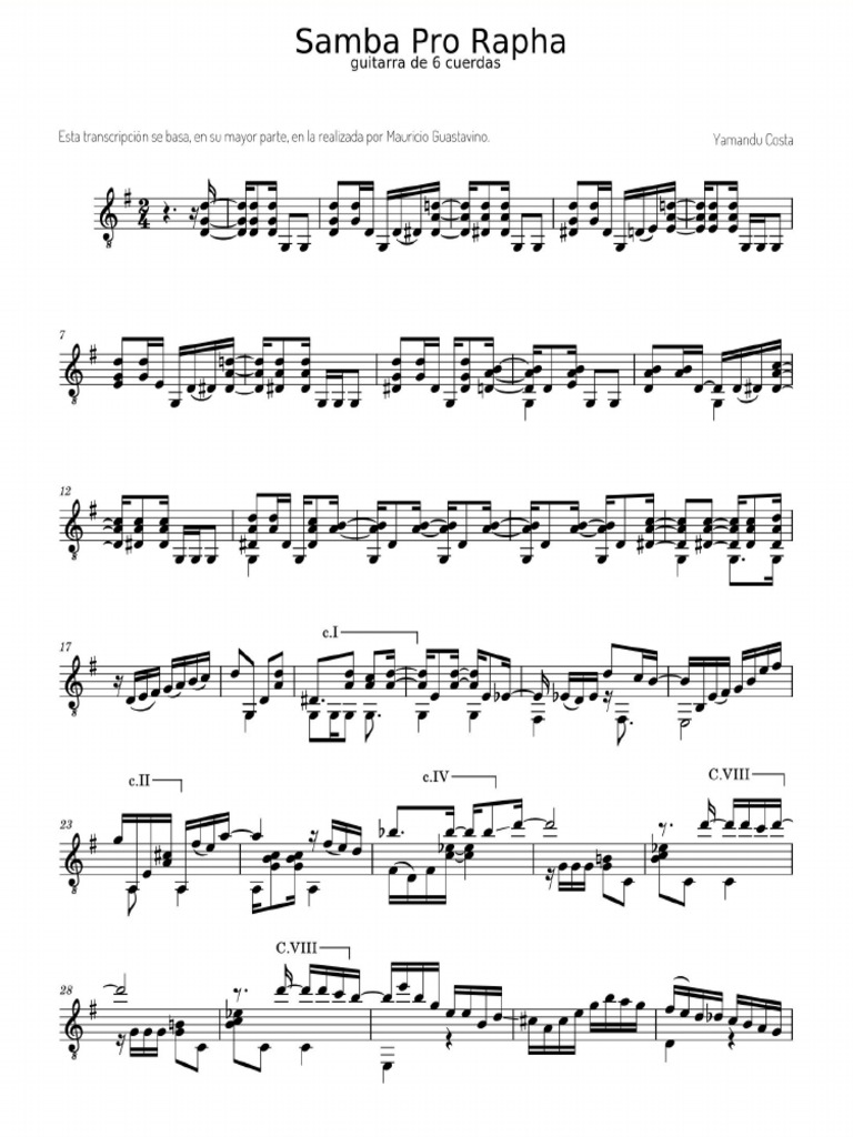 Samba Pro Rapha Costa | PDF
