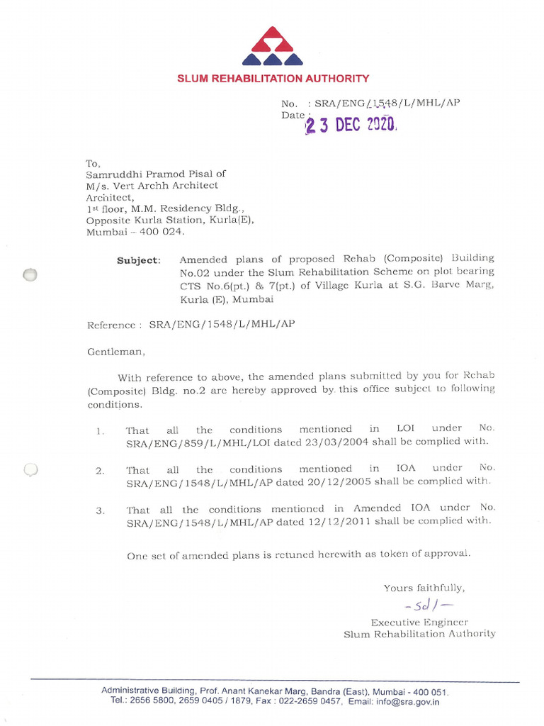 1 Building Plan Approval _ NA Order for plotted development | PDF