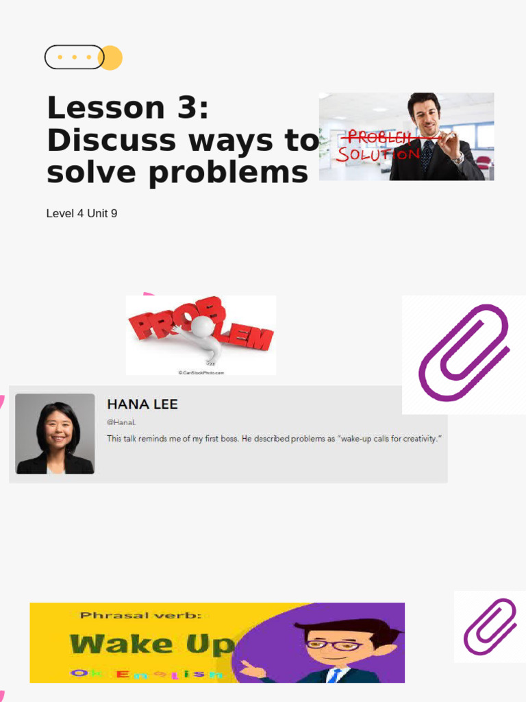 Unit 9 - Lesson 3 - Discuss Ways To Solve Problems | PDF