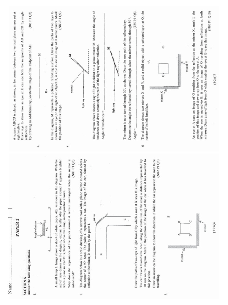 Worksheet - Reflection 2x1 | PDF