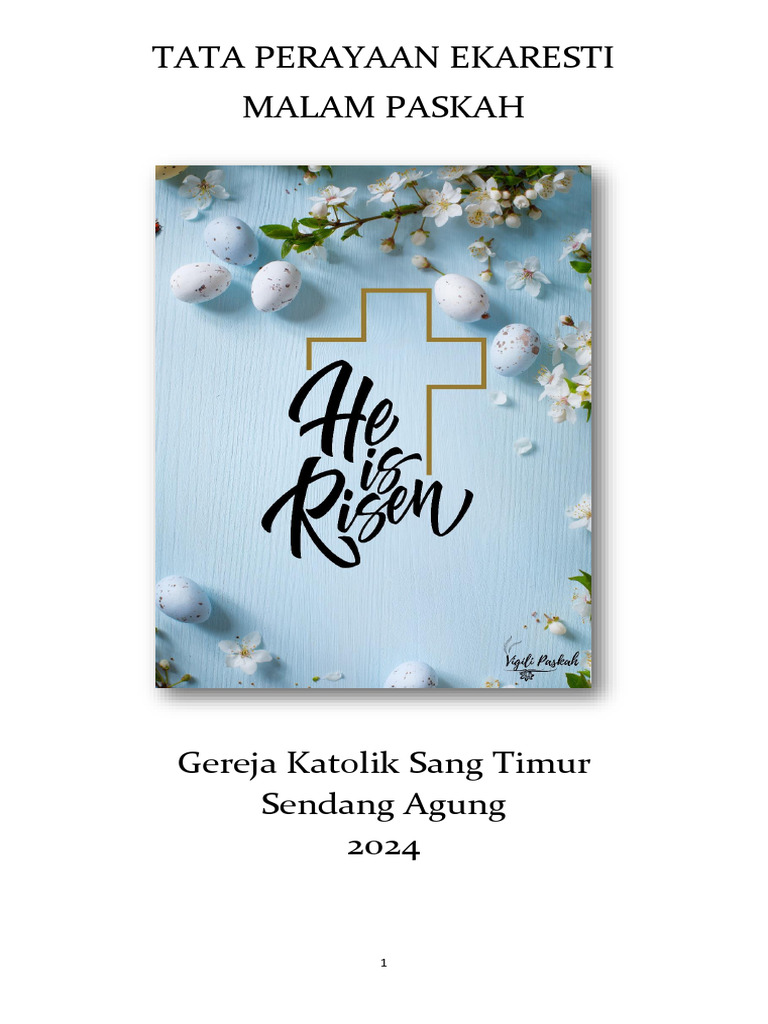 TATA PERAYAAN VIGILI PASKAH 2024 | PDF