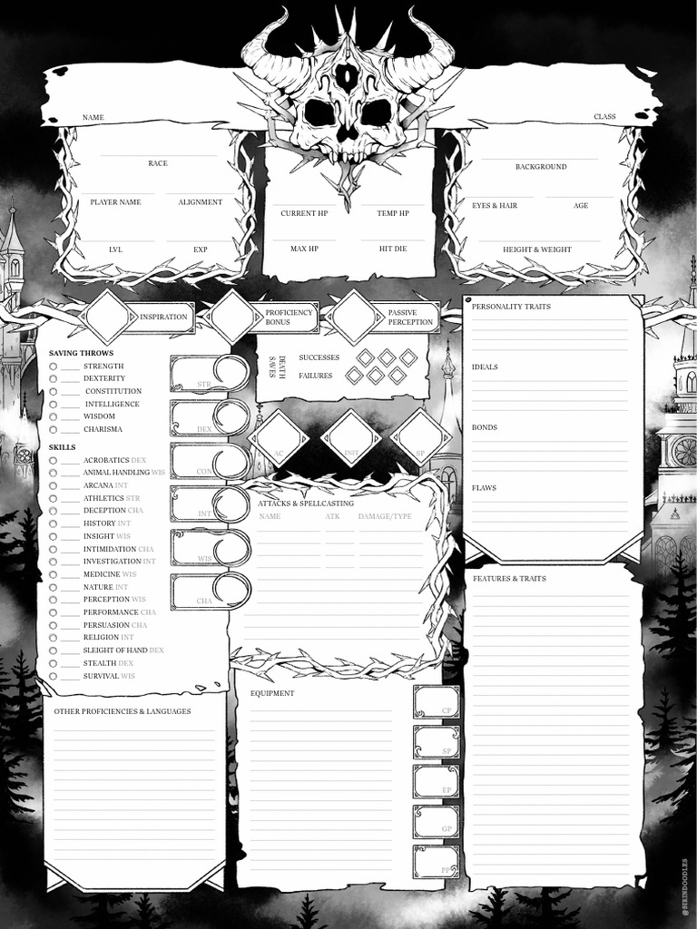 Character Sheet Fillable 2 | PDF