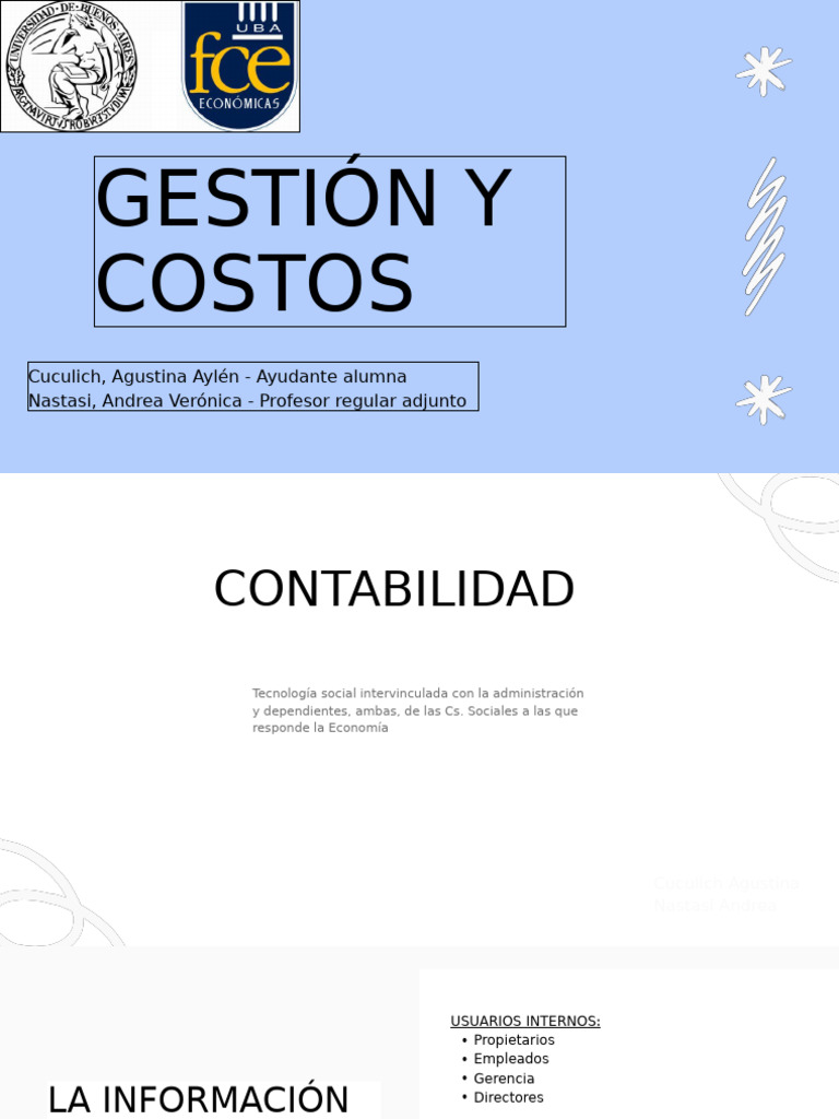 Gestión y Costos Contables | PDF | Contabilidad | Costo