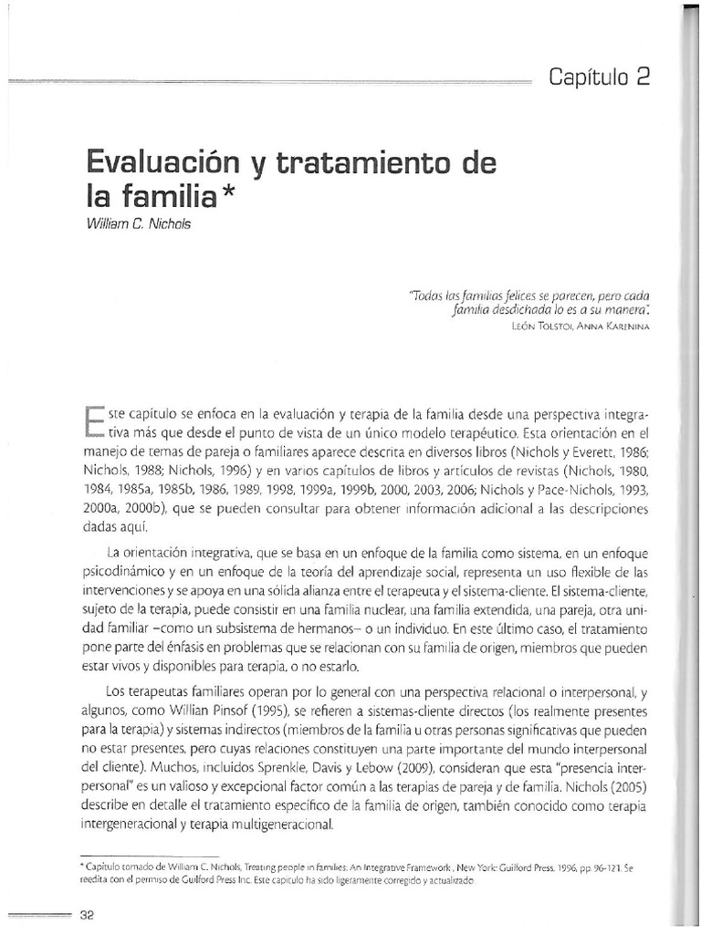 Terapia de familia y pareja. cap 2 y 3 | PDF