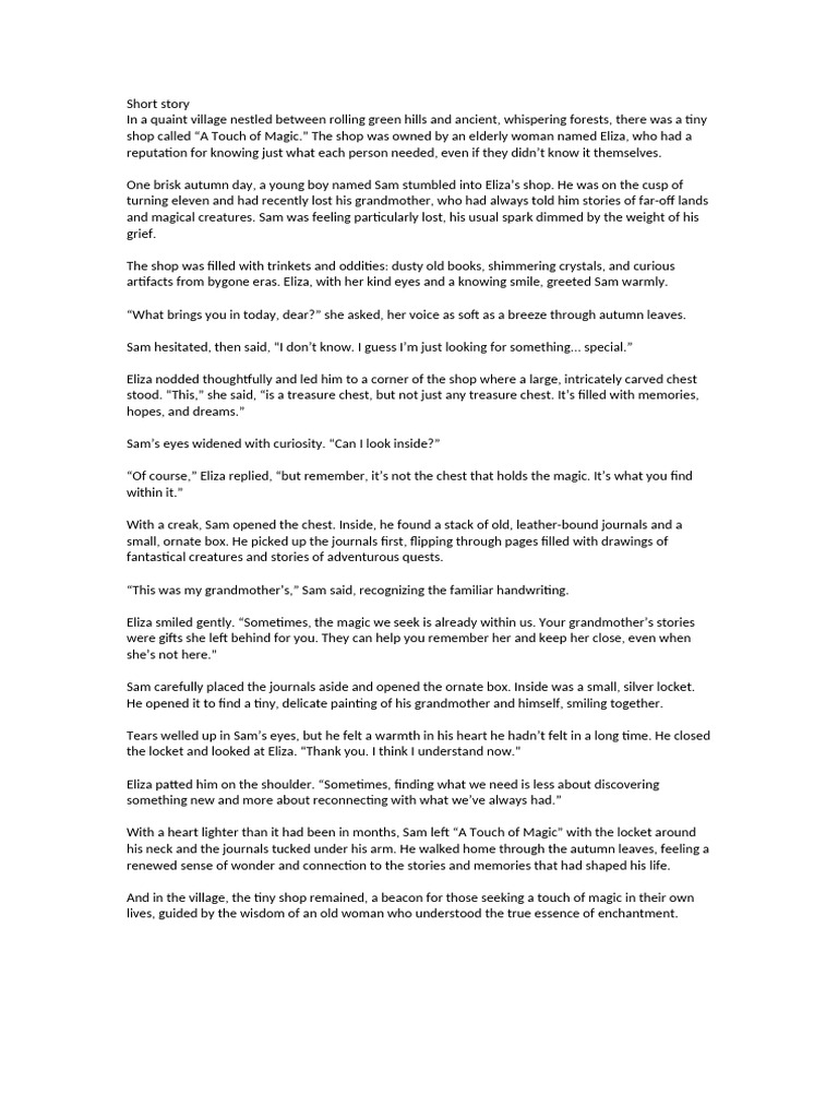 Short Story | PDF