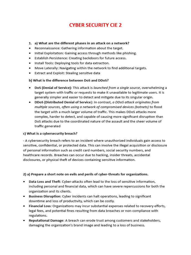 Cyber Security Cie 2 | PDF