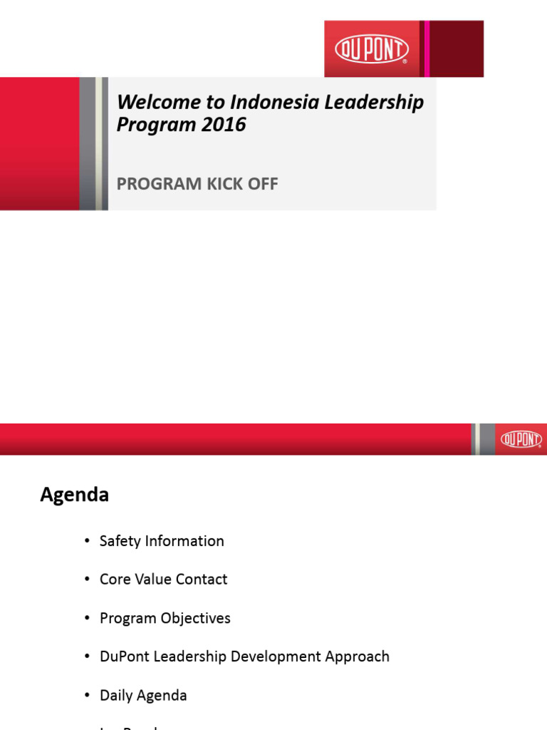 1.indonesia Leadership Program 2016 - Welcome-And-Introduction | PDF